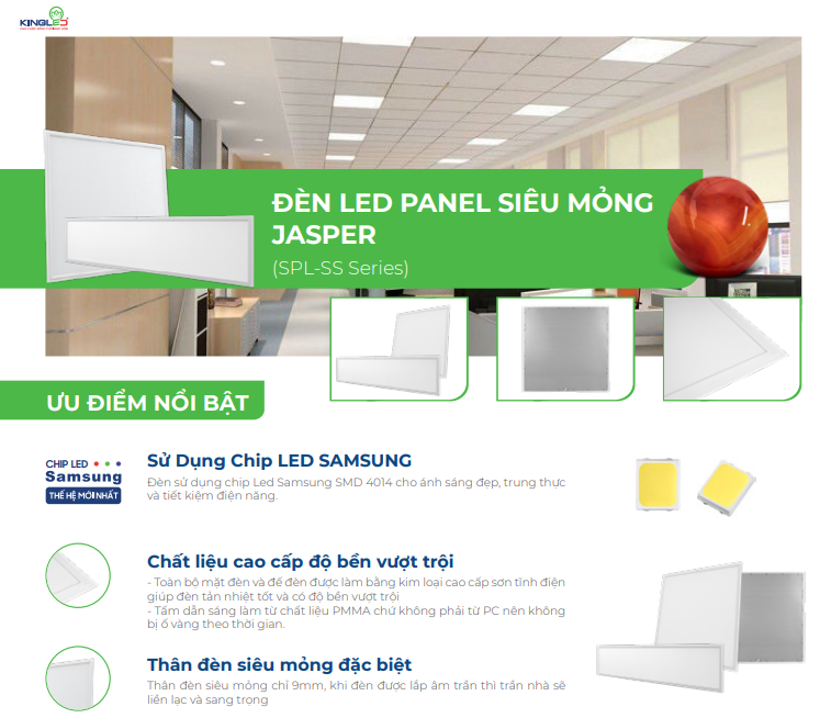 ĐÈN LED PANEL SIÊU MỎNG JASPER (SPL-SS Series)
