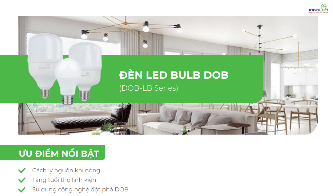 ĐÈN LED BULB DOB (DOB-LB Series)